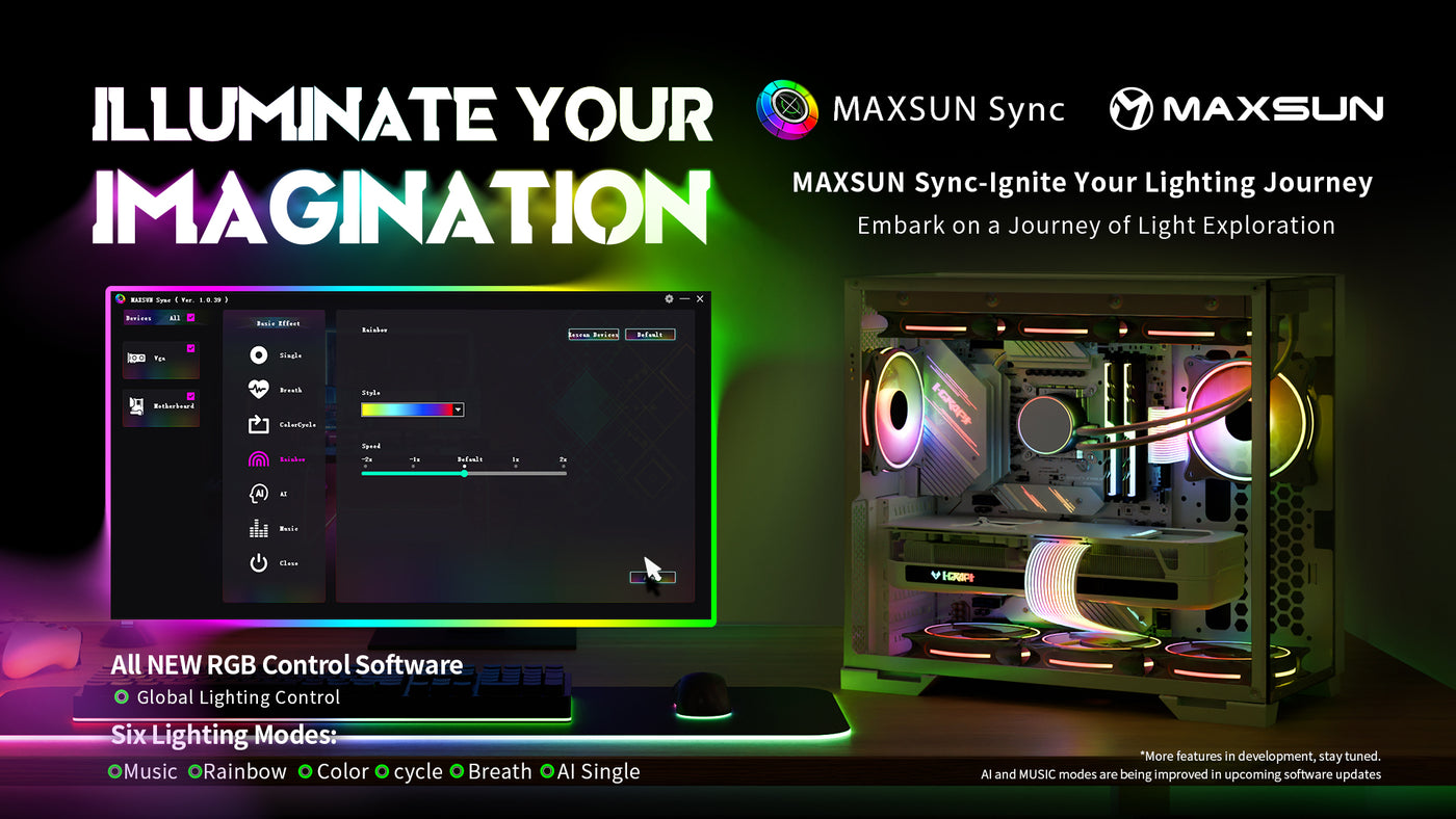 Revolutionize Your Gaming Experience with MAXSUN Sync's Advanced RGB C
